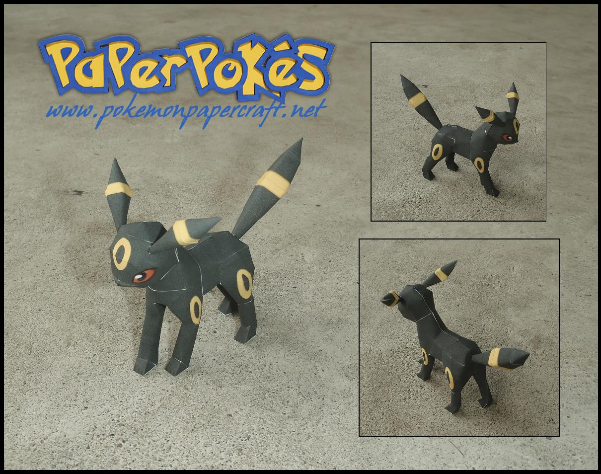 Mini Umbreon V2 Papercraft | Papercraft Paradise | PaperCrafts | Paper ...