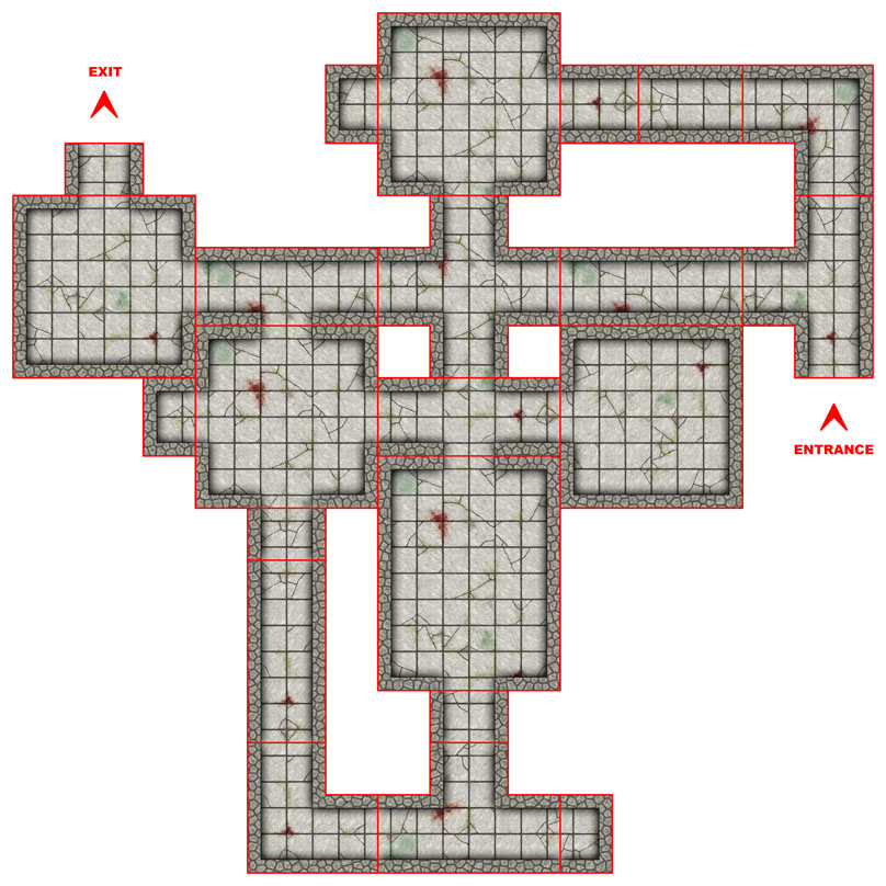 The Crooked Staff Blog: Building a Modular Set of 2.5D Dungeon Tiles