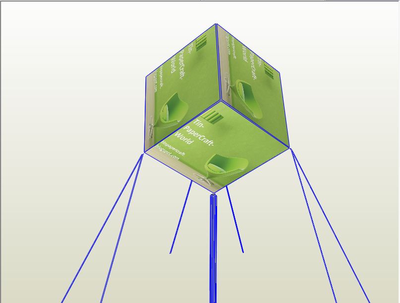 Tin-Papercraft-World: Tin-PaperCraft-World Cube