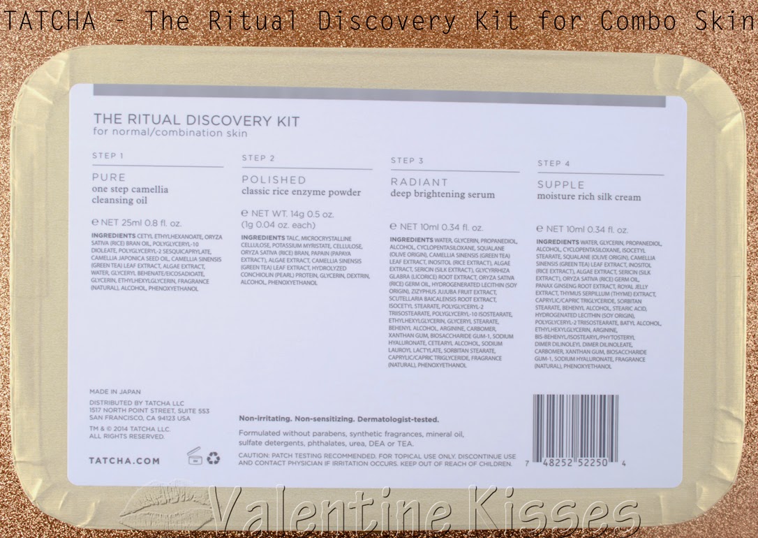 Valentine Kisses: TATCHA The Ritual Discovery Kit for Normal Skin: swatches, reviews!