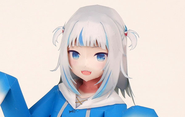 Hololive: Gawr Gura Paper Model | Paperized Crafts