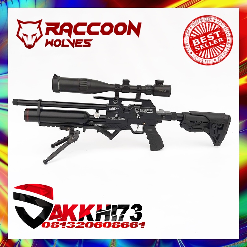 SENAPAN ANGIN PCP PREDATOR RACCOON TABUNG 360CC BOGEL POPOR LIPAT - SSA73