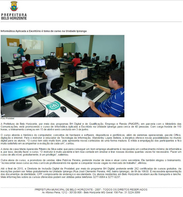 APRENDA INFORMÁTICA : MÍDIAS