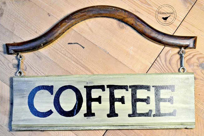 Hanging Coffee Bar Sign