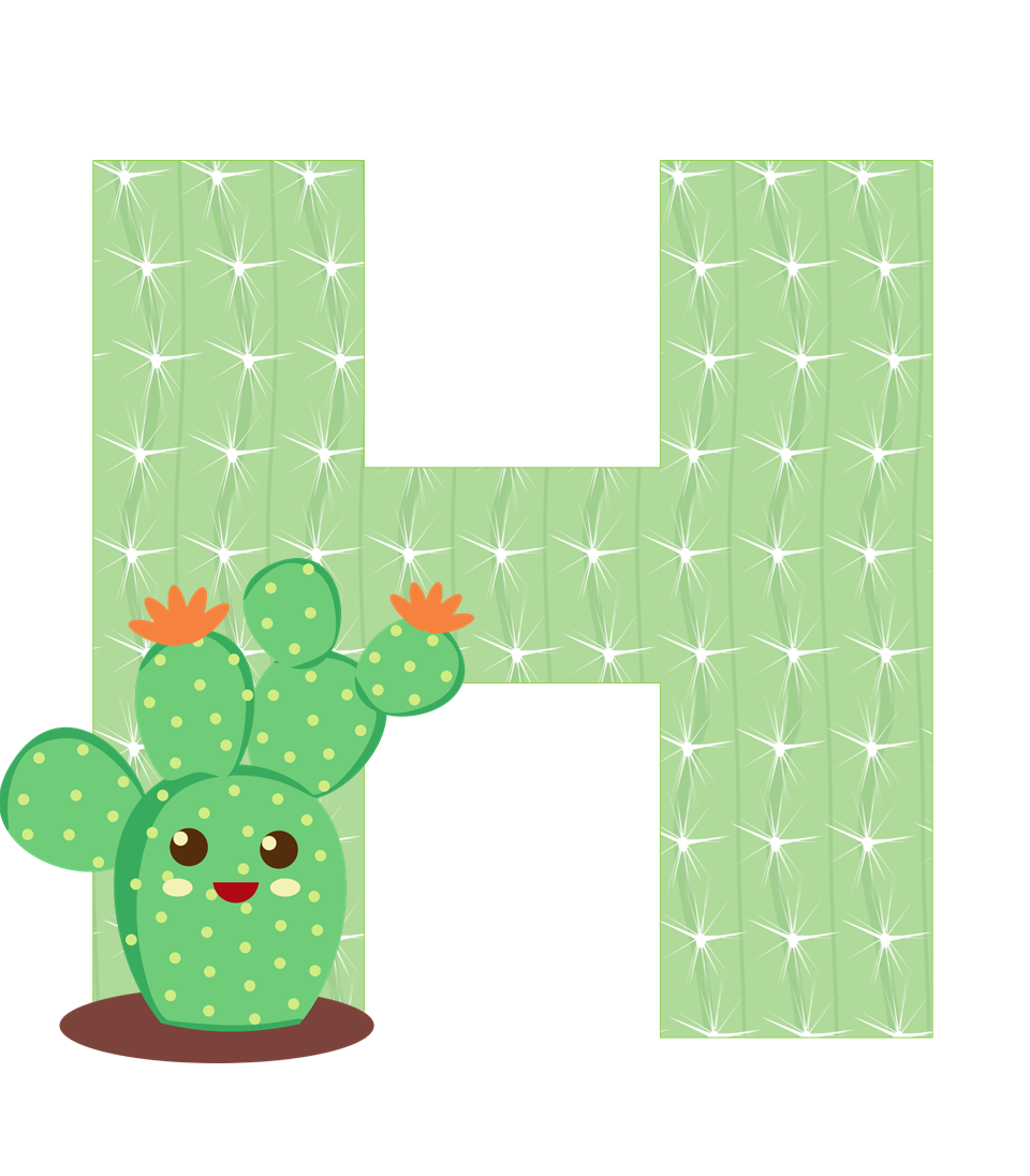 Kits imprimibles gratis : cactus abecedario