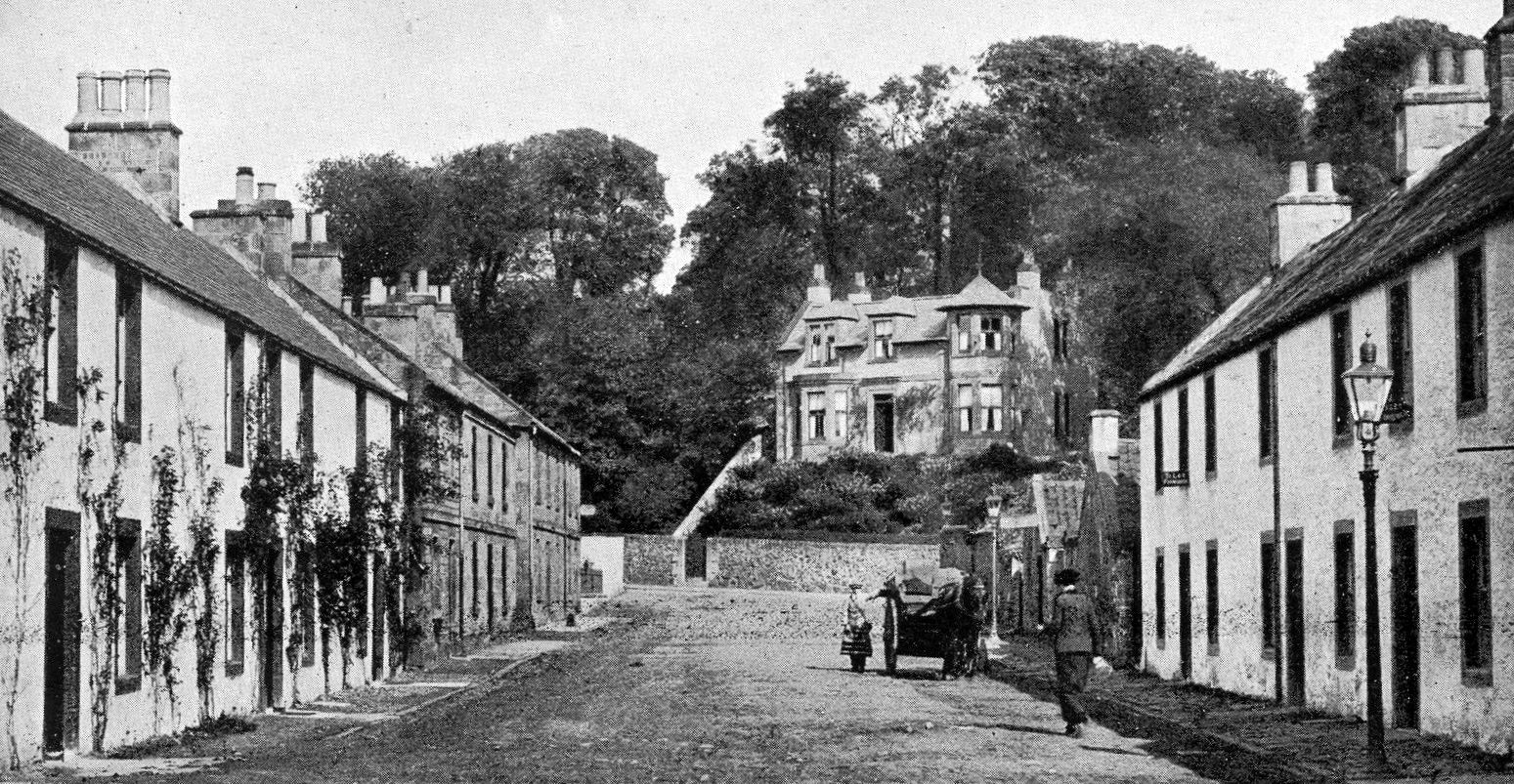Tour Scotland: Old Photograph Manse Street Aberdour Fife Scotland
