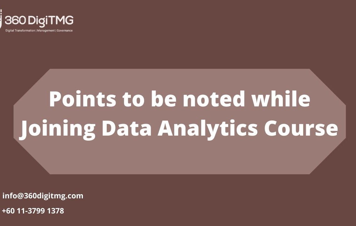 Great Career Through Data Analytics Course