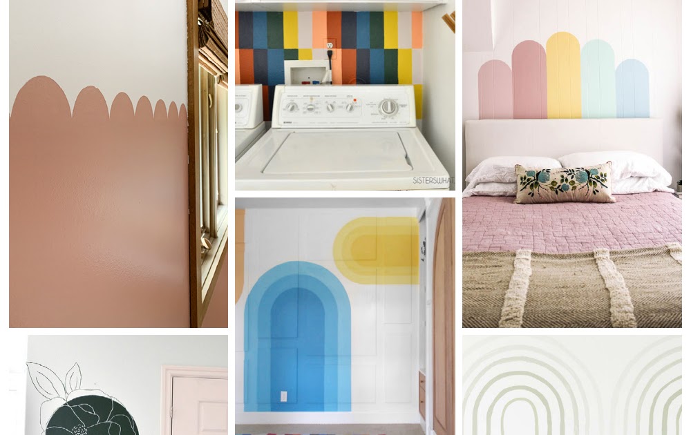 10+ EASY diy murals to do in your house - Sisters, What!