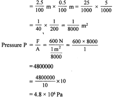 ICSE Solutions for Chapter 3 Force and Pressure Class 8 Physics Selina