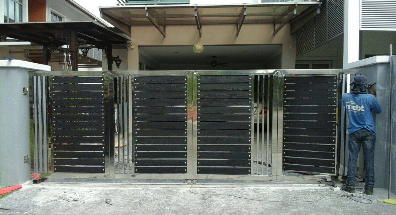 √ 35 Desain Model Pagar Stainless Steel Minimalis Masa Kini