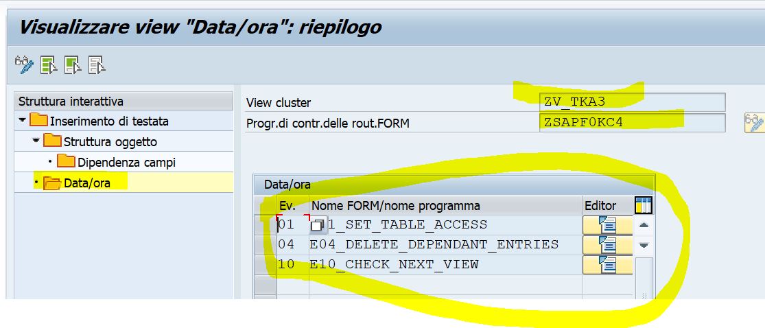 Informazioni utili e pratiche su SAP: Effettuare le modifiche in OKB9 ...