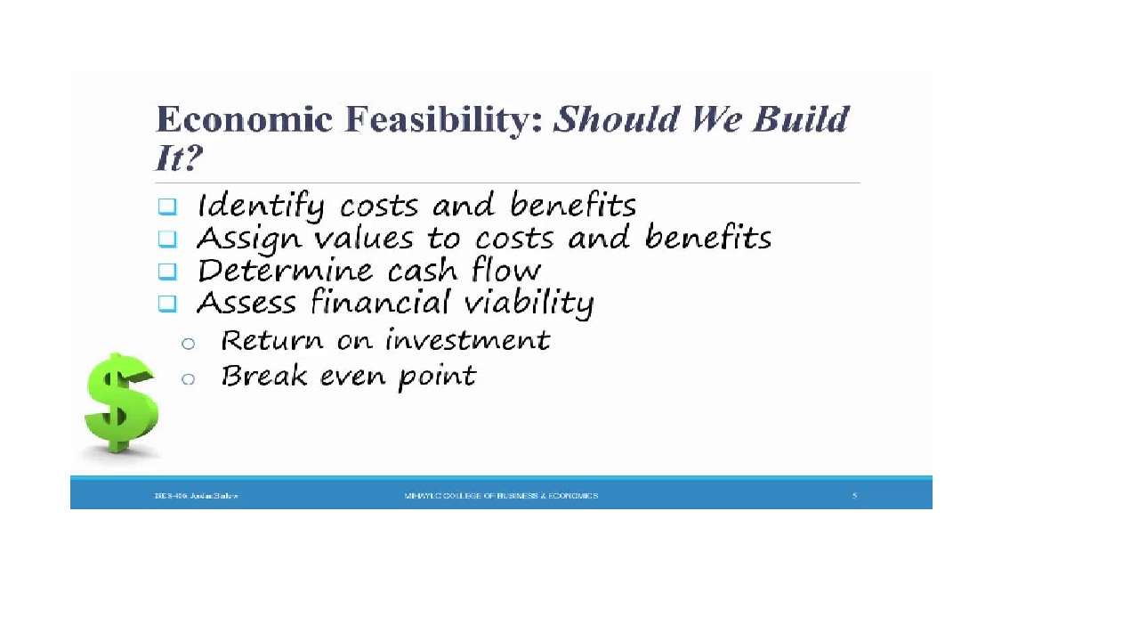 Entry 21: Feasibility Study in Systems Development Life Cycle (SDLC)