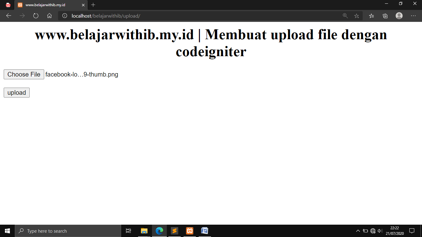 Tutorial Codeigniter 6 Membuat Upload File Dengan Codeigniter