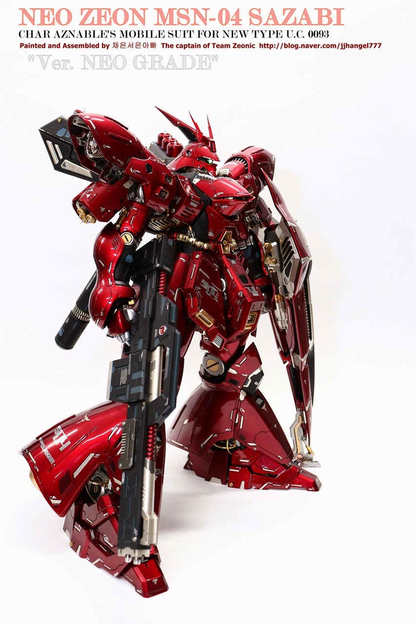 GUNDAM GUY: Neo Grade 1/60 Sazabi - Painted Build