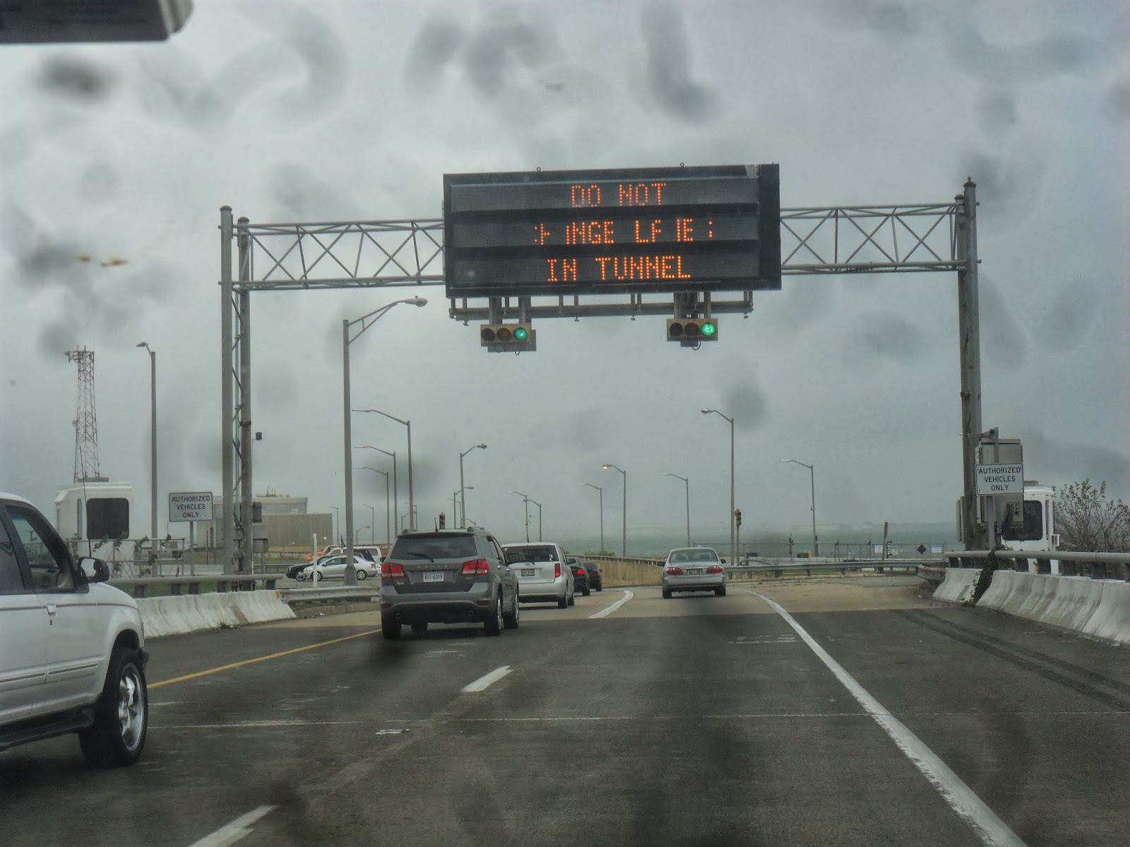 Luke's Signs: I-64 at the Hampton Roads Bridge-Tunnel (HRBT)