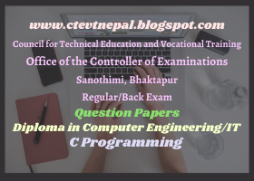 C Programming - 1st Semester Questions Papers CTEVT | Diploma in ...