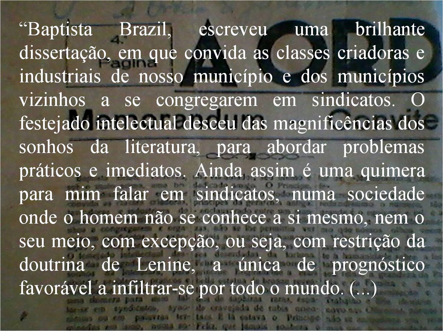 Educpoesia: BIOGRAFIA DE BAPTISTA BRAZIL