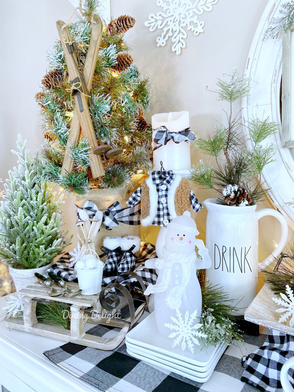 Dining Delight: Hot Cocoa Bar with Winter Sports Theme