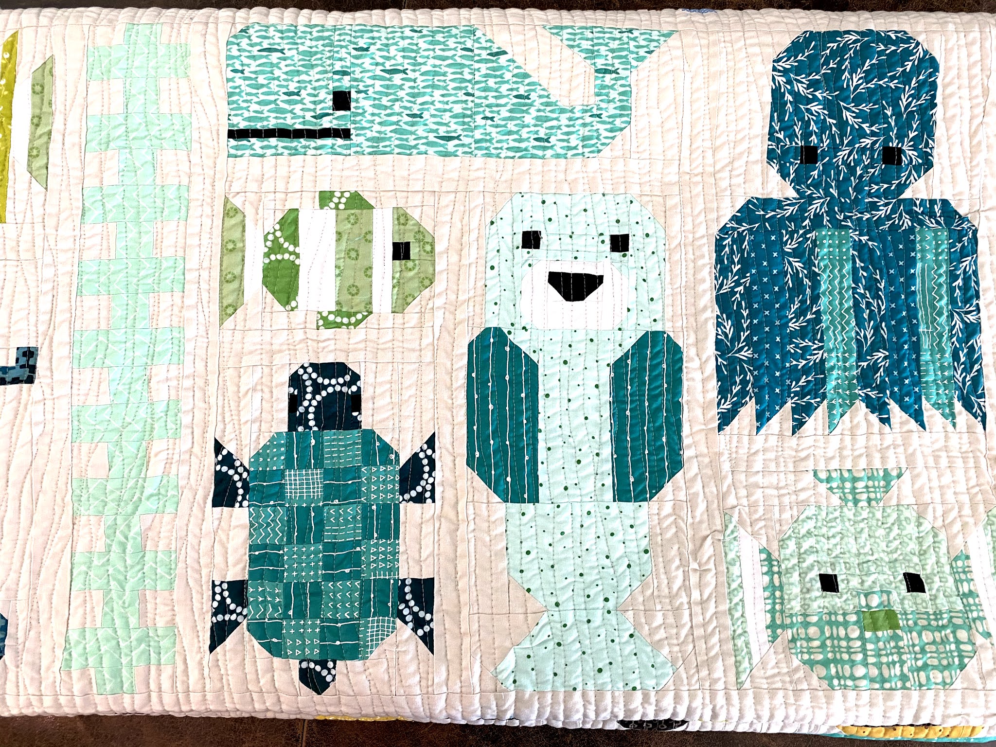 dream quilt create: Awesome Ocean finished!