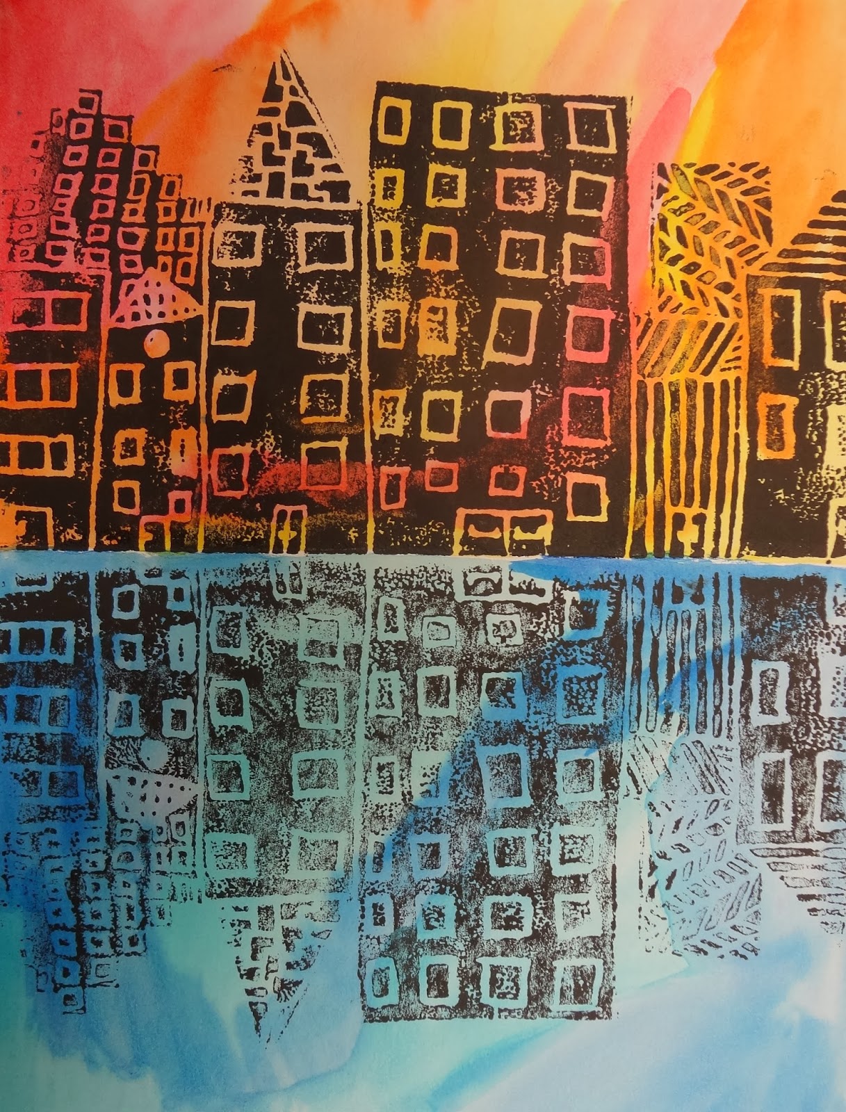 Art with Mrs. Kim : Printmaking with 3rd, 4th and 5th grades