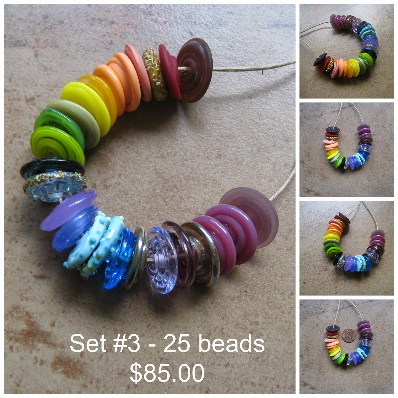 Rustic Disc Bead Sets