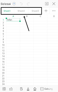 Cara Mengatur Sheet di Spreadsheet WPS Office - Blogger Toraja