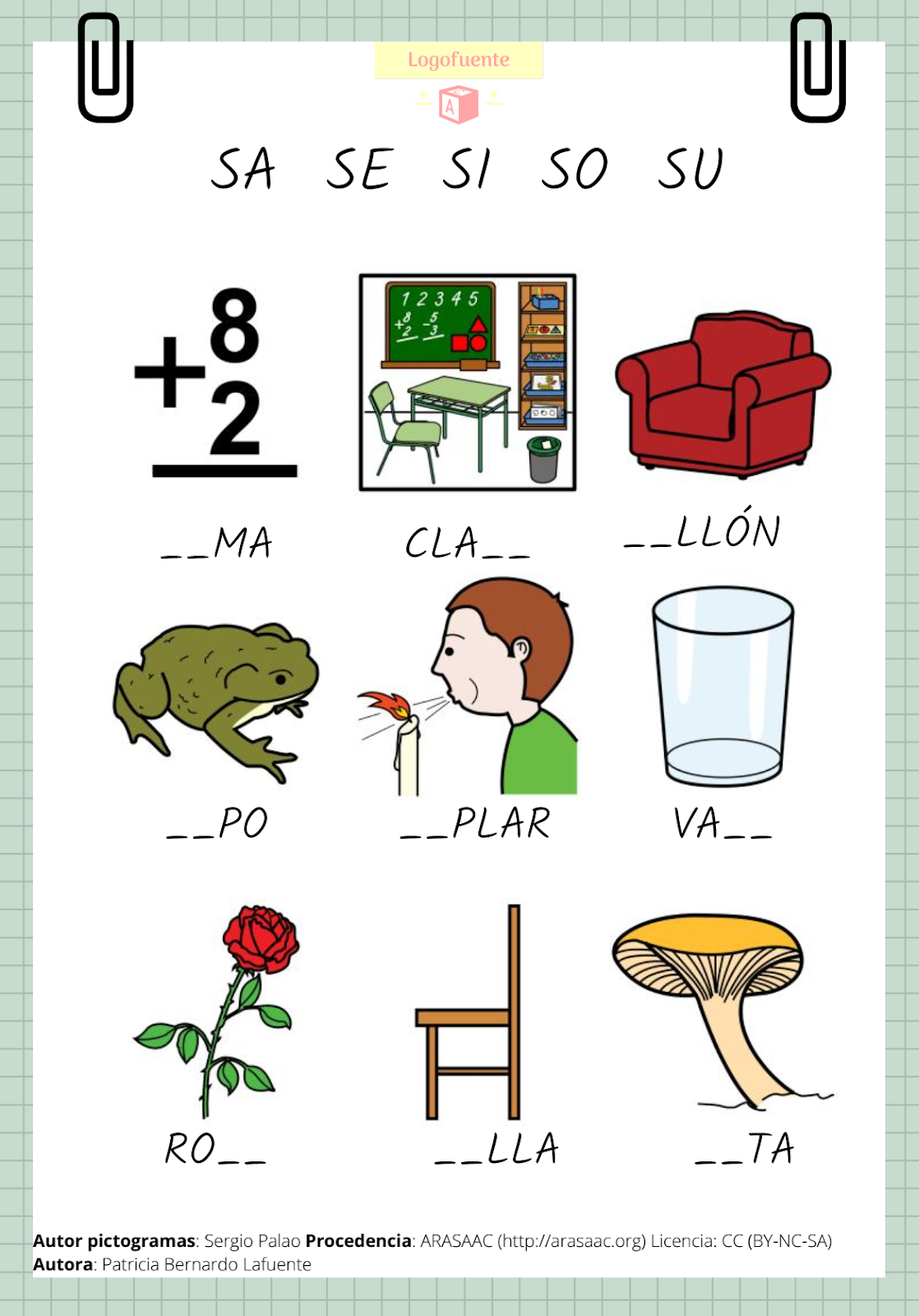 ESTRELLITAS DE AL : COMPLETAMOS CON LA SÍLABA QUE FALTA
