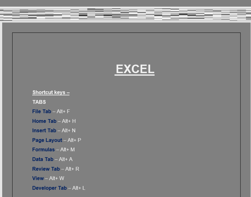 TABS Shortcut Keys tabs-shortcut-keys