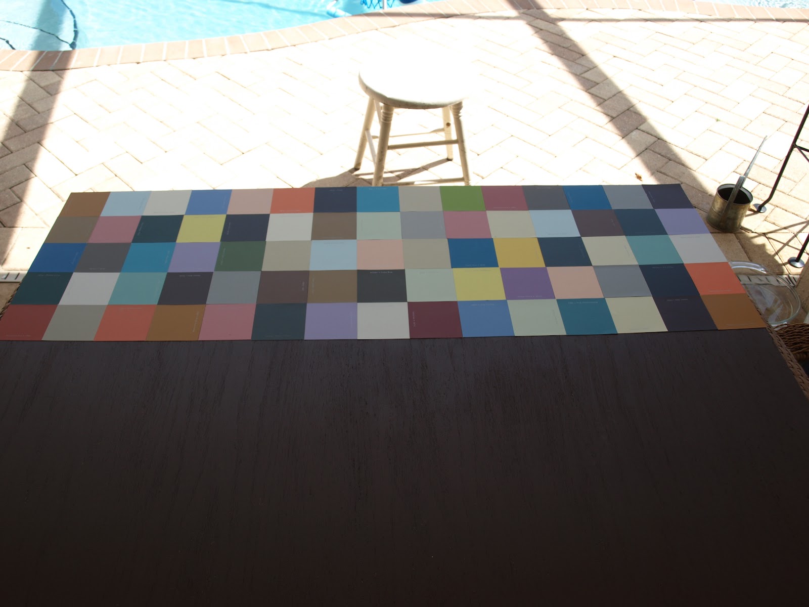 [ARTful] Salvage: Repurposed Paint Chip Wall ART....and I'm back!