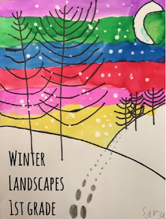 Art Sub Lessons: Winter Art Sub Lessons for Elementary