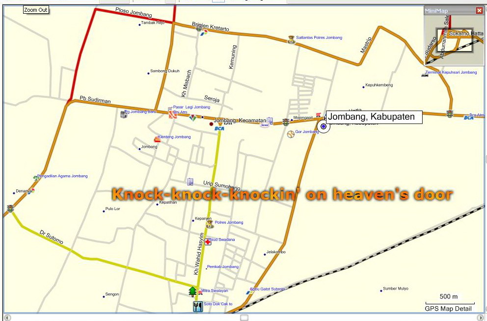 Peta Kota Jombang