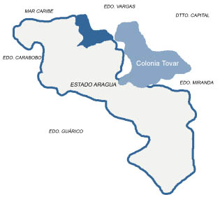 Colonia Tovar: Ubicación Geografica