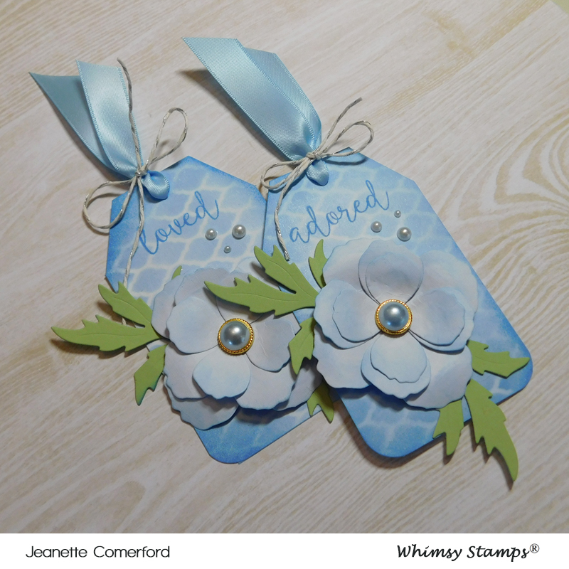 Happy Thoughts & Inkspots: Poppy Flower Tags