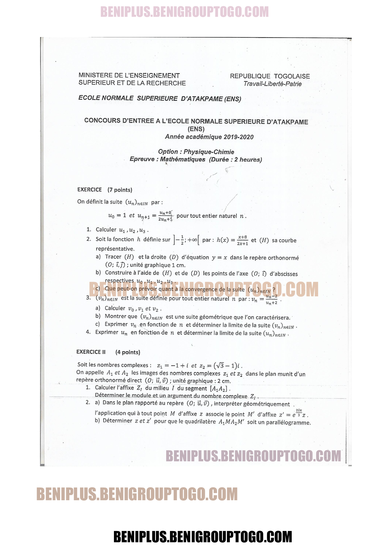 bac s svt option physique chimie