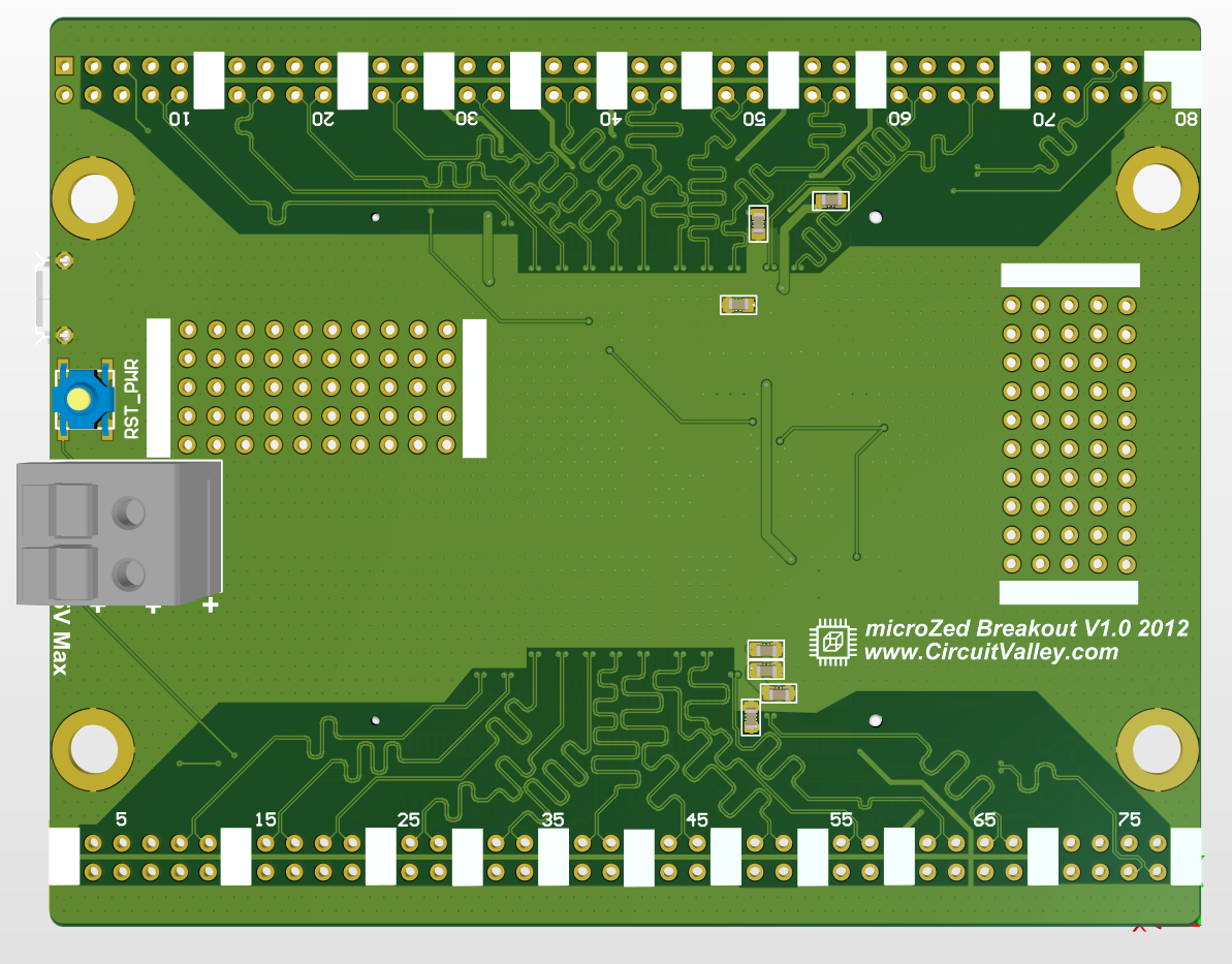 Embedded Engineering : DIY Open Source MicroZed Breakout Carrier Board ...
