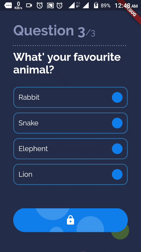 Flutter Quiz App Personality Test