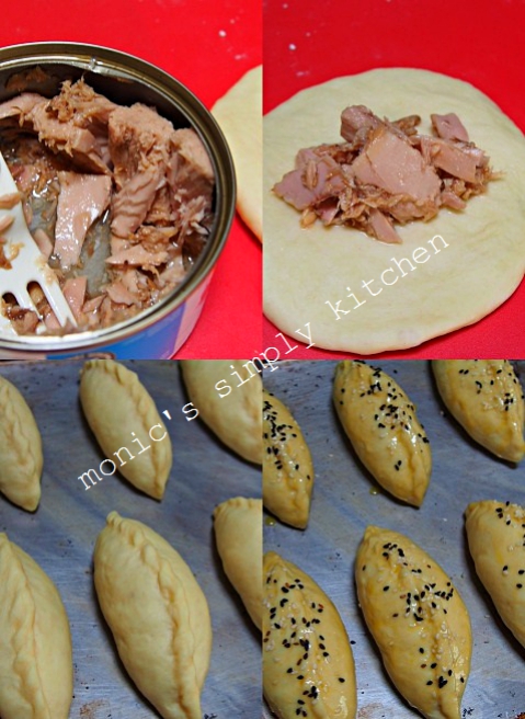 Roti Isi Tuna (Tanpa Diuleni) - Monic's Simply Kitchen