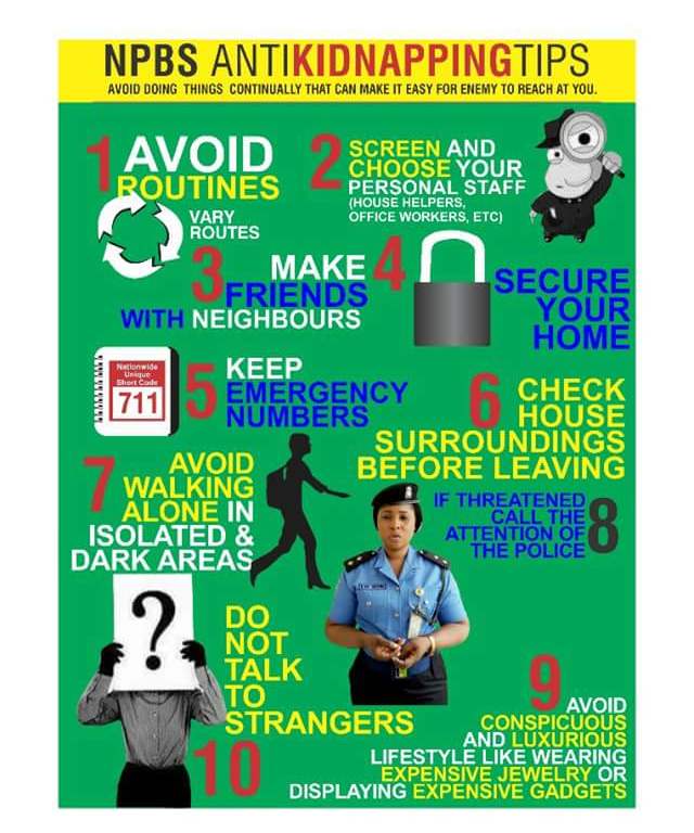 Nigeria Police Broadcasting Service issues Anti-kidnaping tips