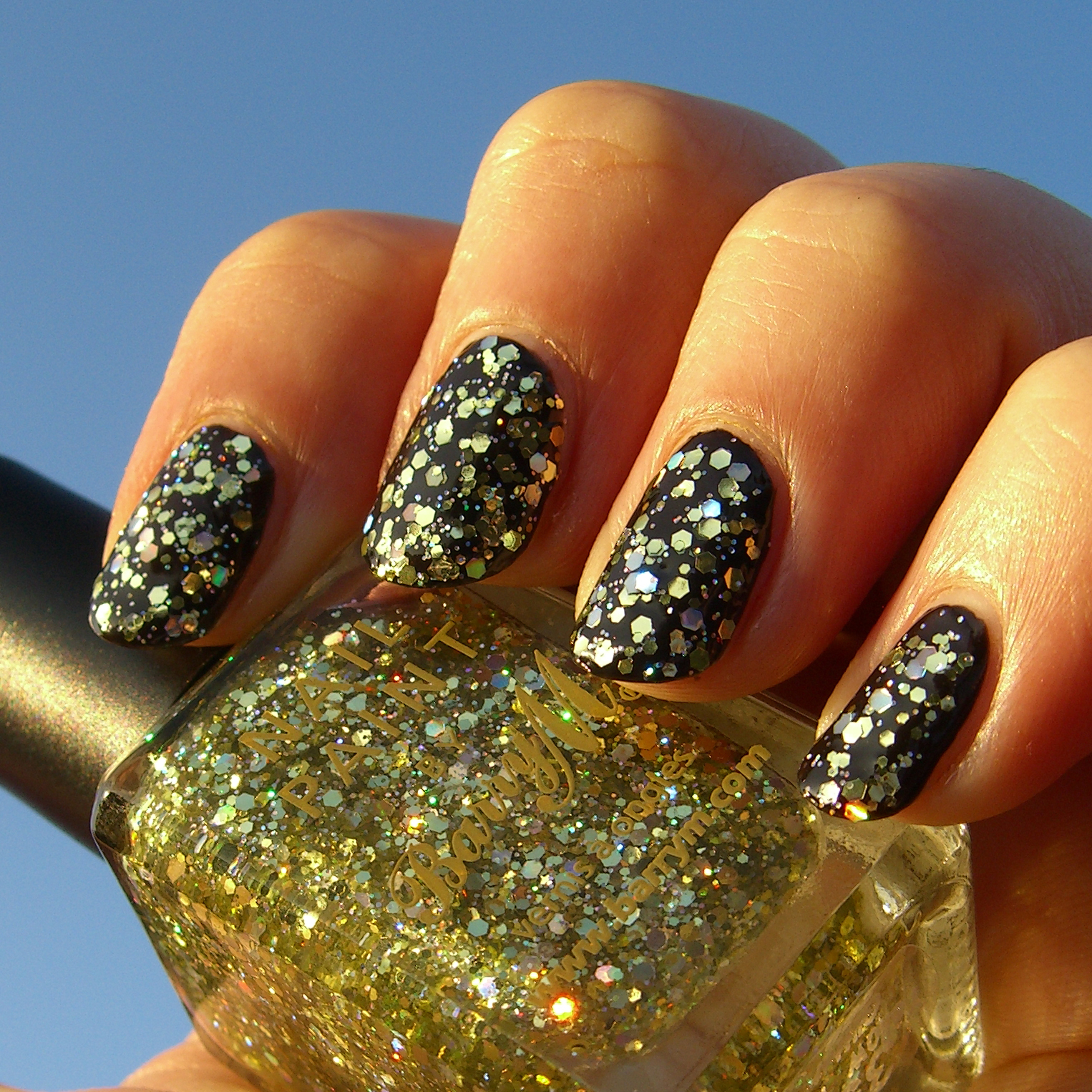 Polish, Plants & More....: Barry M - Yellow Topaz Glitter