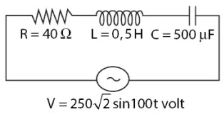latihan soal rangkaian seri RLC