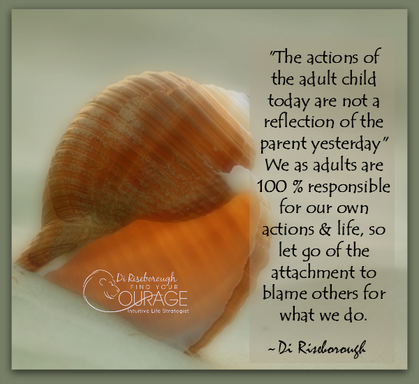 The actions of the adult child today are not a reflection of the parent ...