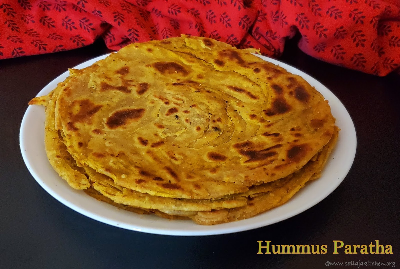 Sailaja Kitchen...A site for all food lovers!: Hummus Paratha / Hummus ...