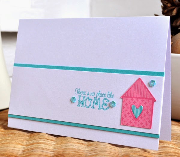 Inky Fingers: Welcome Home card