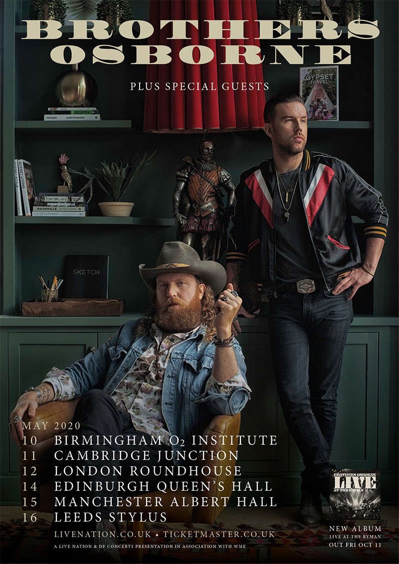 country routes news: Brothers Osborne confirm UK Headline Tour in May ...
