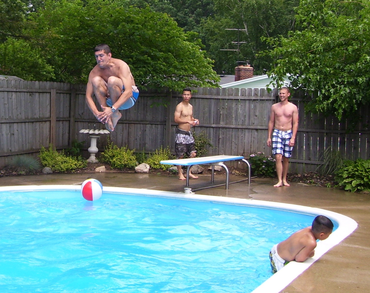 Doug and Nancy's Blog: Pool Party Diving School