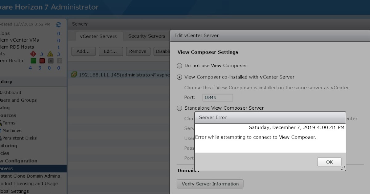 Tech Kiranangal: VMware Horizon 7- Error while attempting to connect to ...