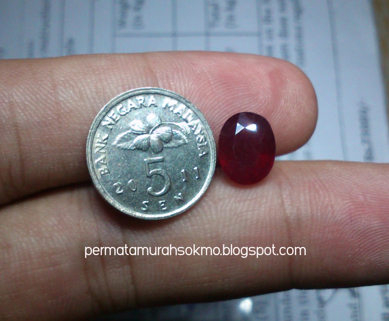 PERMATA MURAH SOKMO: PERMATA DELIMA MERAH ASLI - TOP BLOOD RED RUBY : SOLD