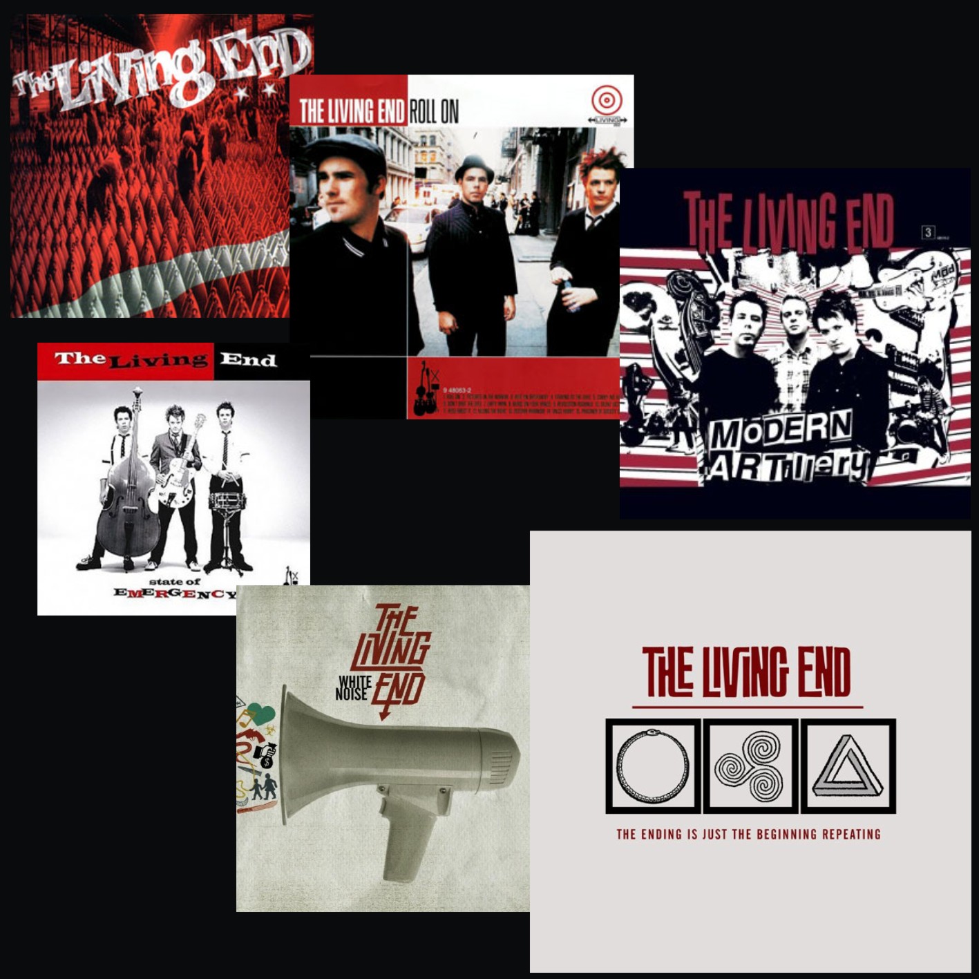 stathie: THE LIVING END DISCOGRAPHY & VIDEOS