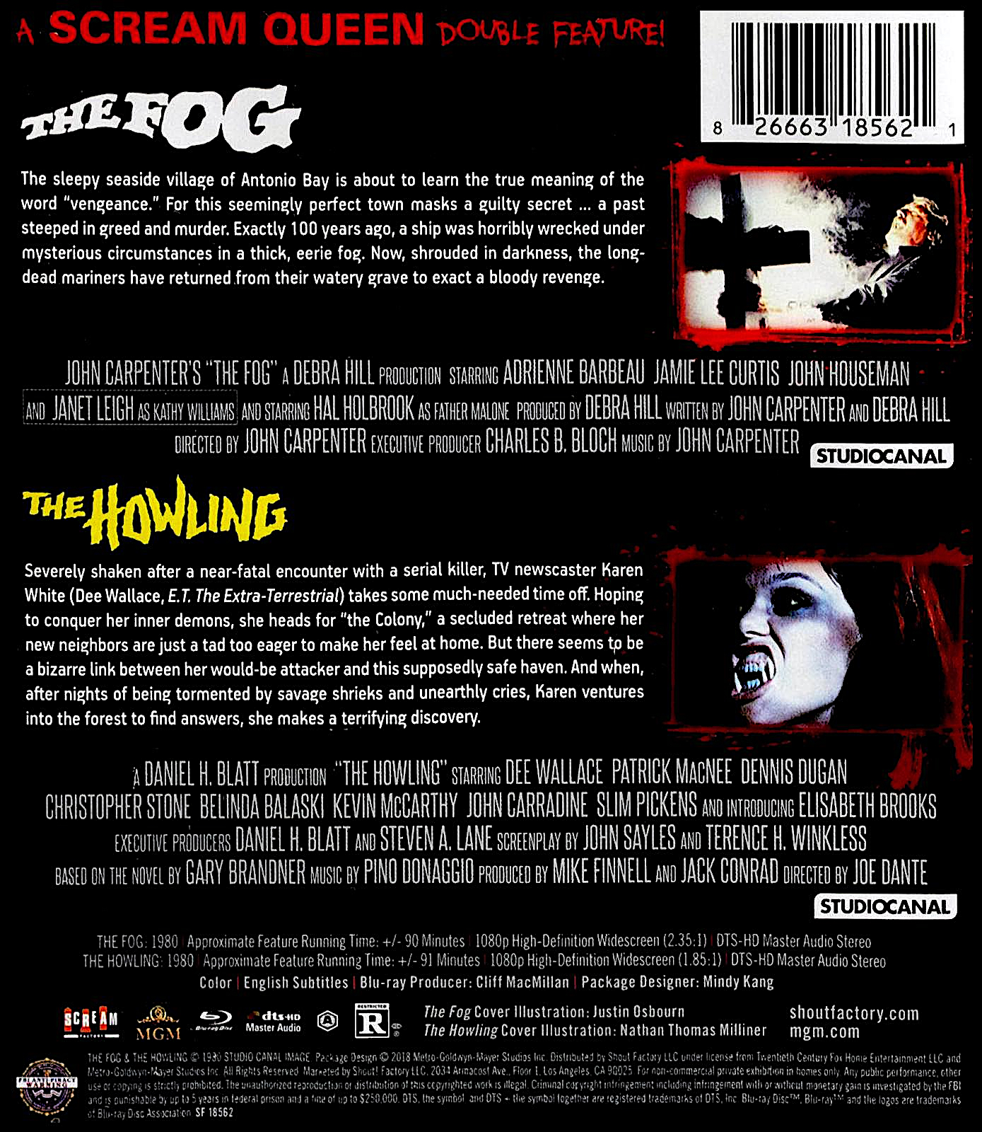blu-ray and dvd covers: SCREAM FACTORY DOUBLE FEATURE BLU-RAYS: BAD ...