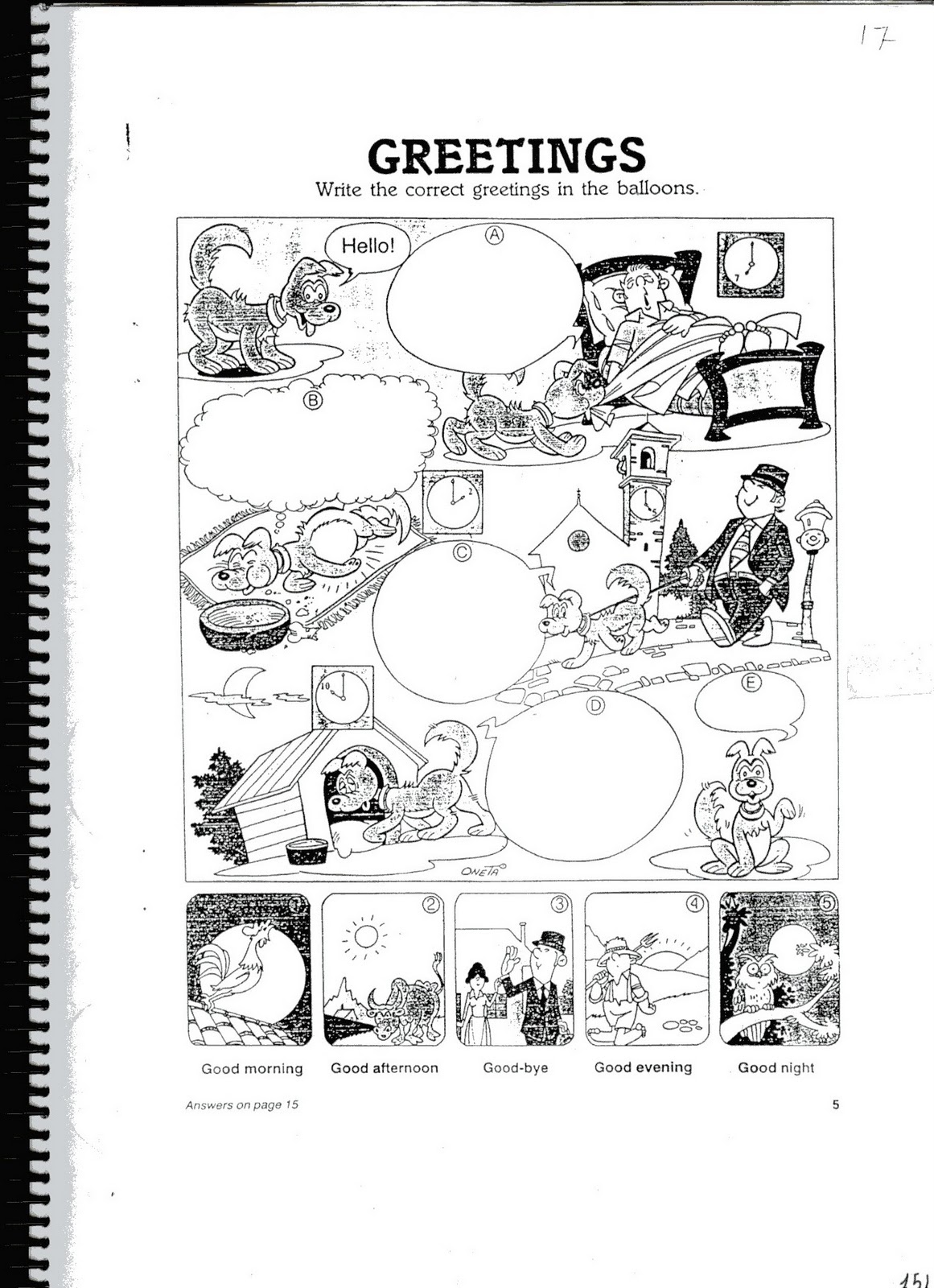 Fichas de inglés: Ficha Greetings 1: Greetings worksheets